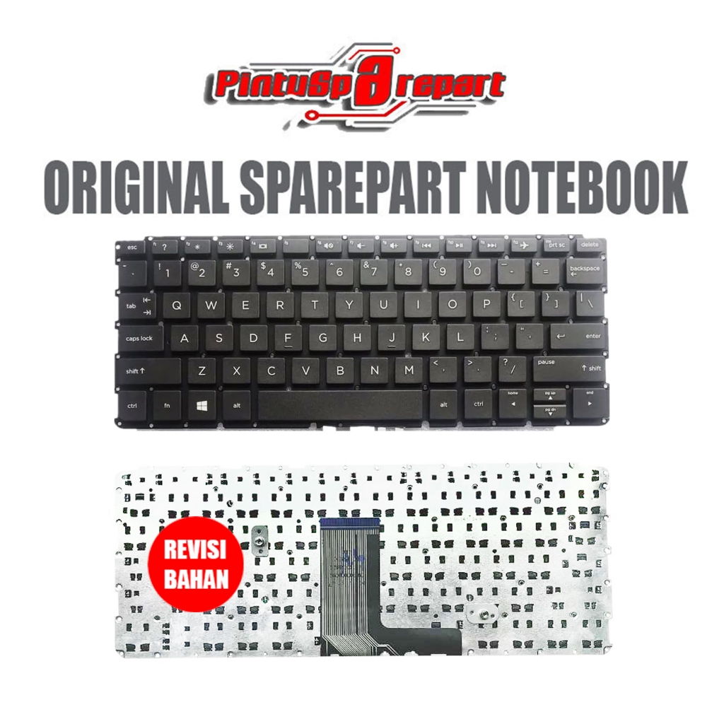 HITAM Genuine Keyboard Original Hp Pavilion 10 Touchsmart 10 Mini 10-E ...