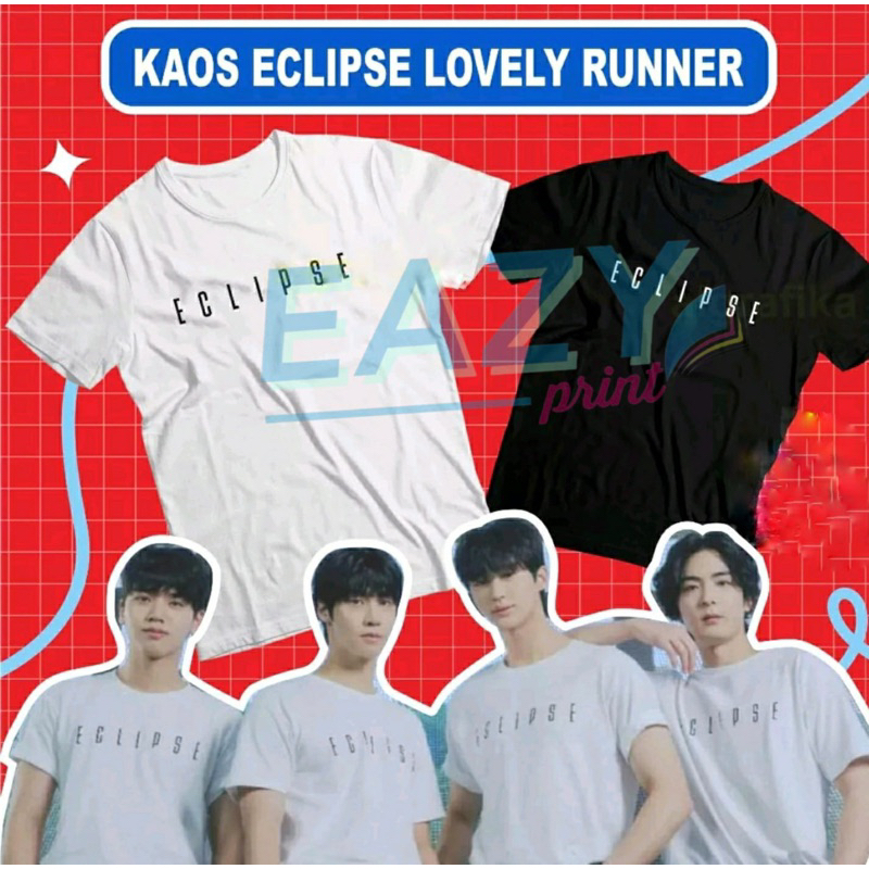 TSHIRT KAOS ECLIPSE BAND SUN JAE BAJU LOVELY RUNNER KDRAMA BEON WOO ...