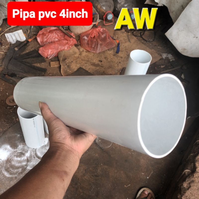 4inch pvc Pipe AW Type Length 50cm | Shopee Malaysia