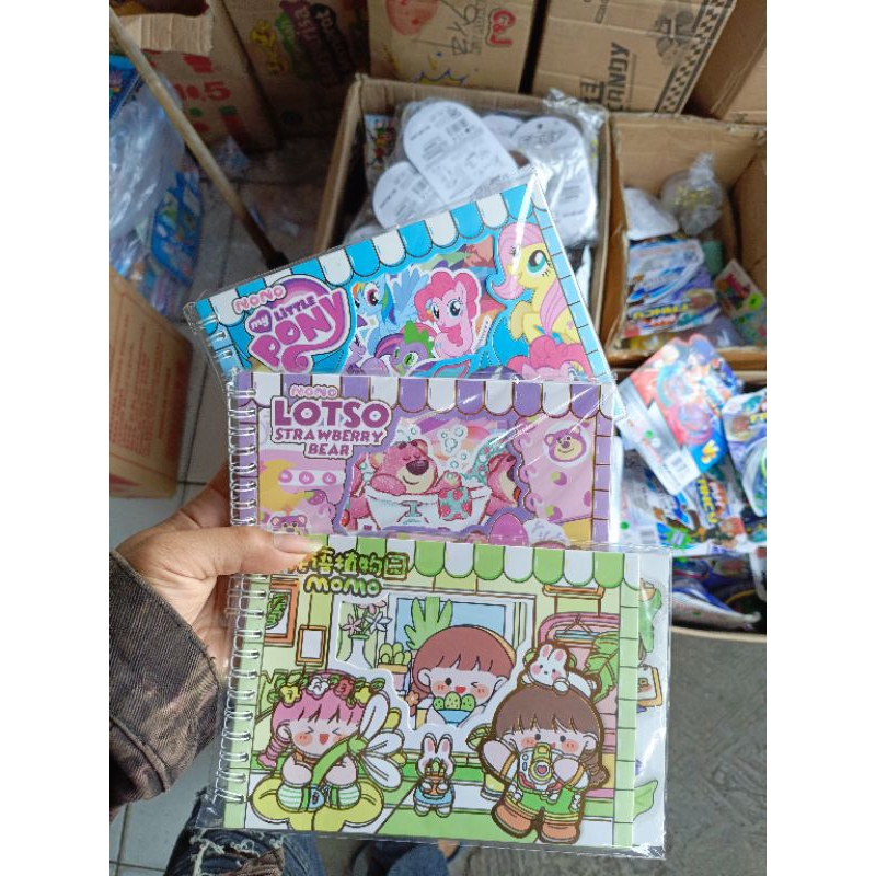 Momo sticker book / character calendar sticker book | Shopee Malaysia