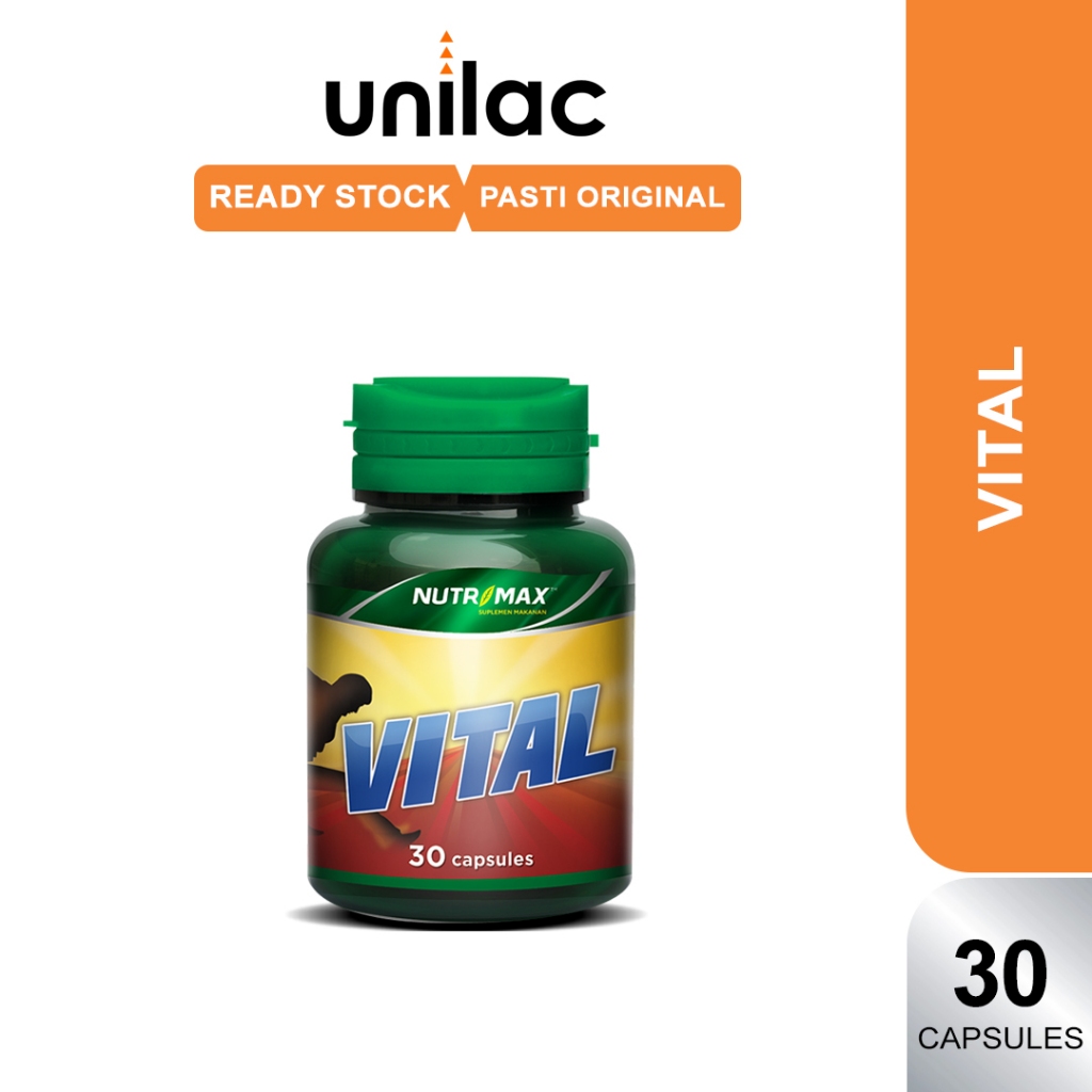 (30 Capsules) Nutrimax Vital Multivitamin Endurance Health Supplement ...