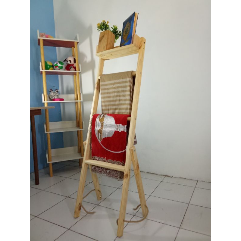 GANTUNGAN Ladder Hanger Mukena/prayer mat/hijab Hanger | Shopee Malaysia