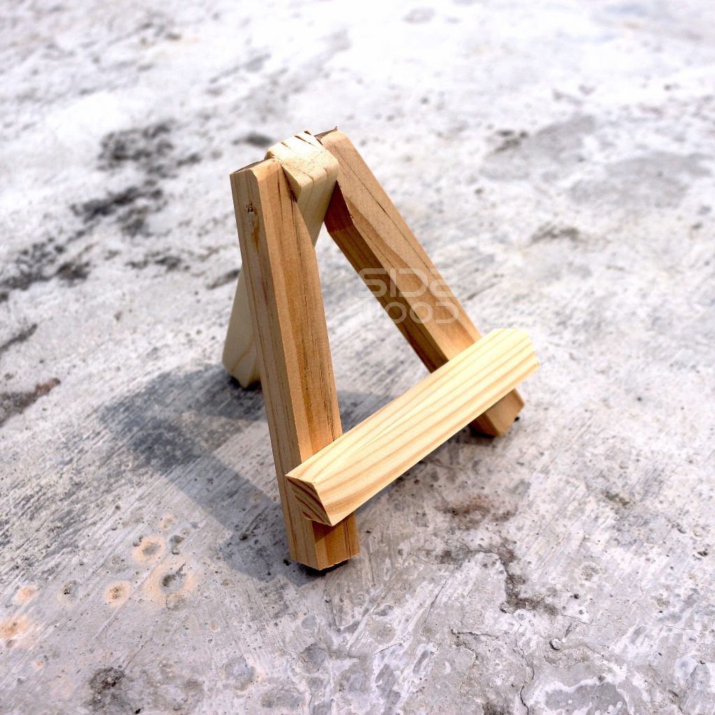 KAYU Wooden Projects Stand Easel / Dutch teak wood table Stand Mini ...