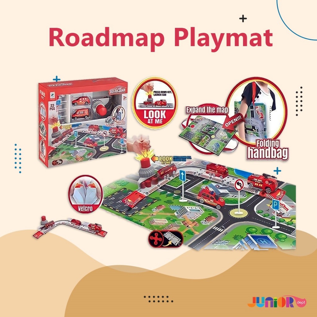 Road Map Playmat / Car Track / Car Street Map Play Mat | Shopee Malaysia