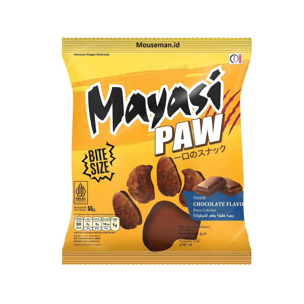 Mayasi PAW BITE SIZE Snack CHOCOLATE FLAVOR CHOCOLATE FLAVOR 18gr ...