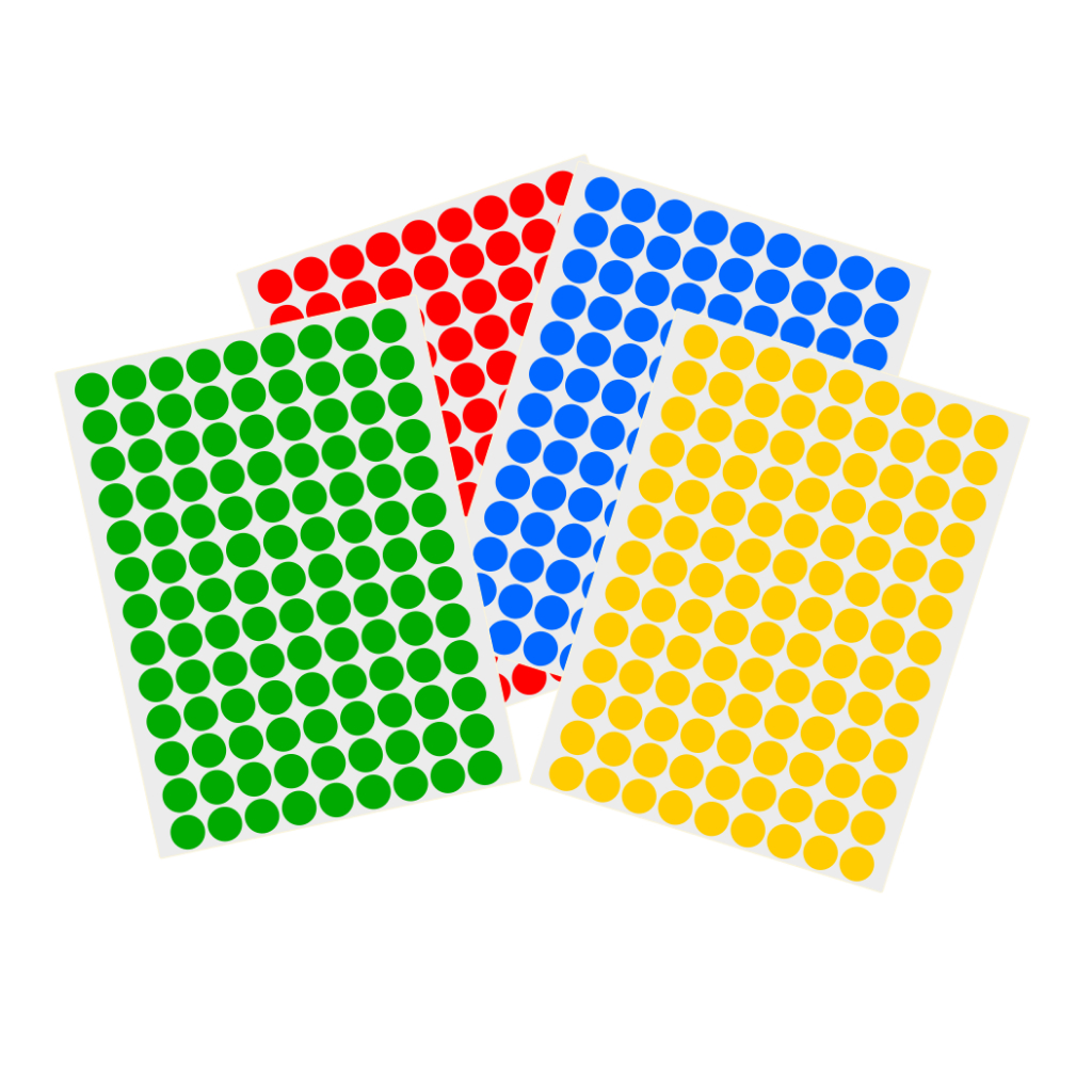 Plain Round Sticker 1cm Diameter Round Color Code Sticker | Shopee Malaysia