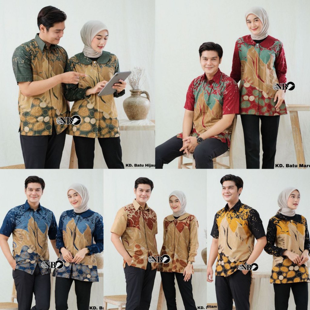 Rama Shinta Couple - Melani Set Couple Lilit Rovella Batik Couple ...