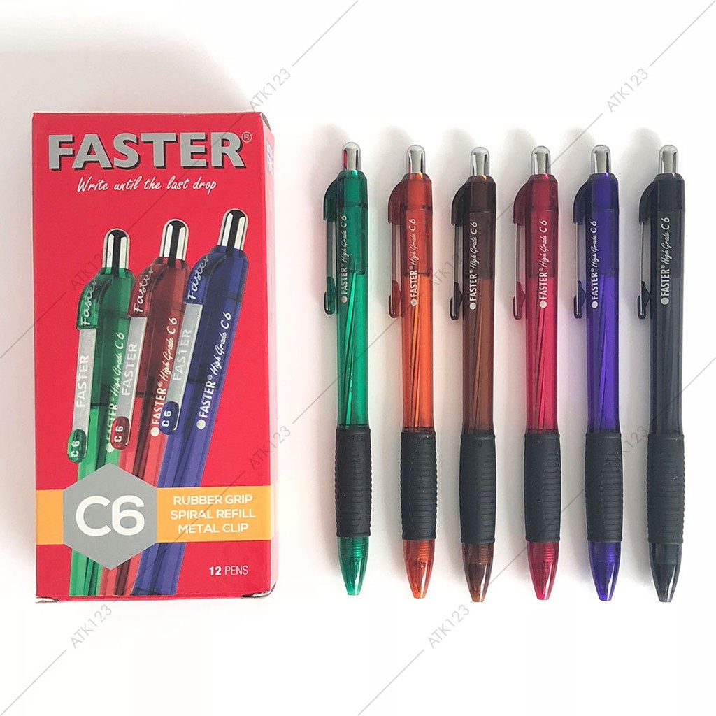 Faster C6 Ballpoint Pen Faster Ballpoint Pen Shallow Print | Shopee ...