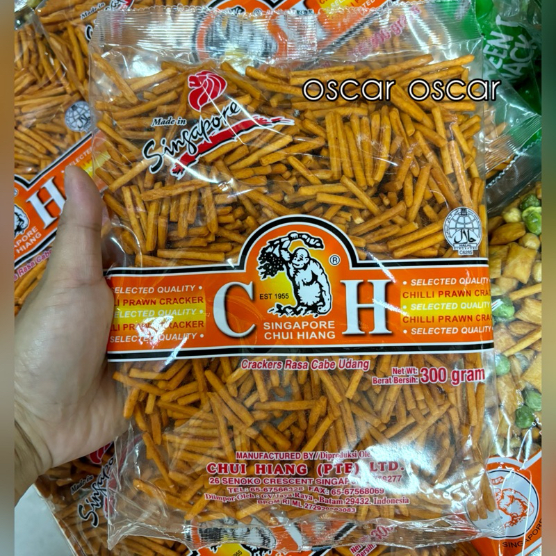 Chui Hiang Singapore Chilli Prawn Crackers 300g Chili Stick Singapore ...