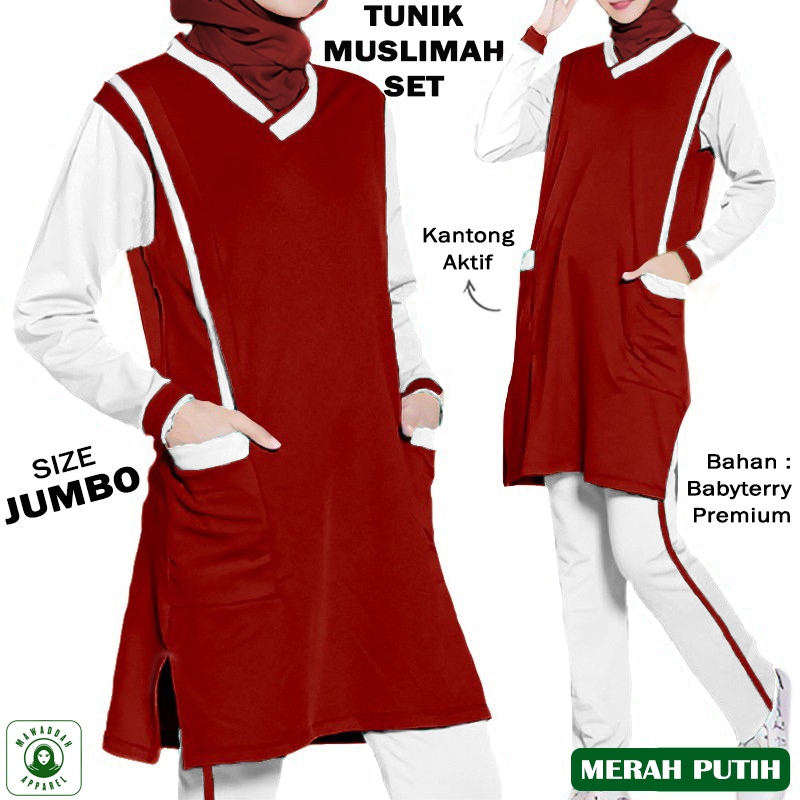 MA MUSLIMAH SET - Muslim Women's Zumba Gymnastics Sports Pants T-Shirt ...