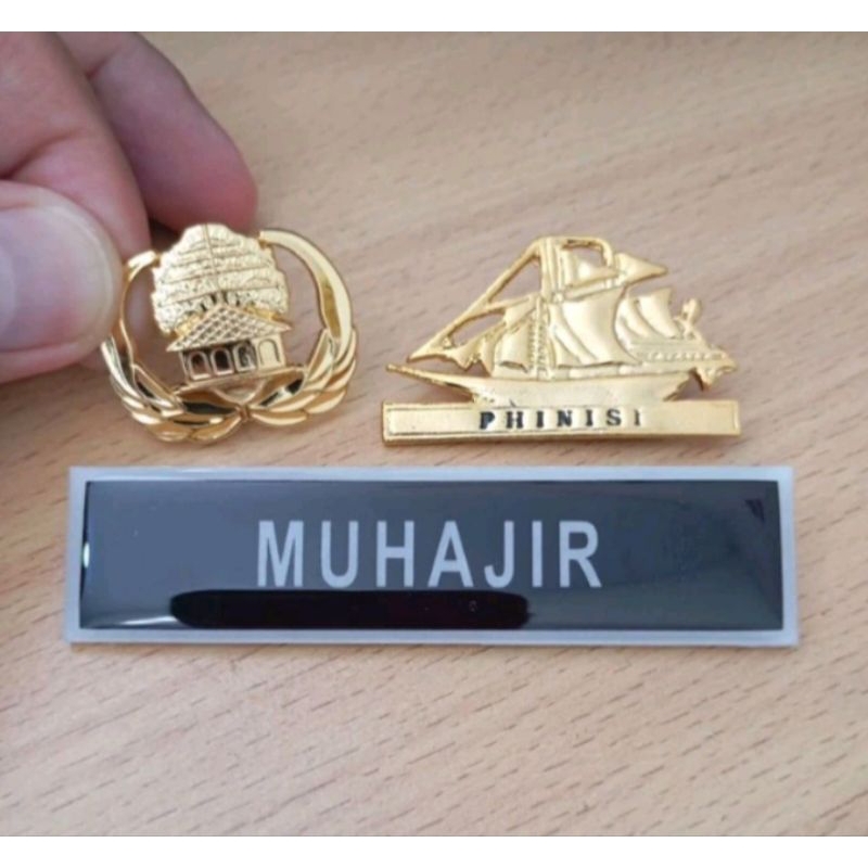 Asn Name Tag Saving Package Acrylic Nameplate+Pin+Phinisi Pin | Shopee ...
