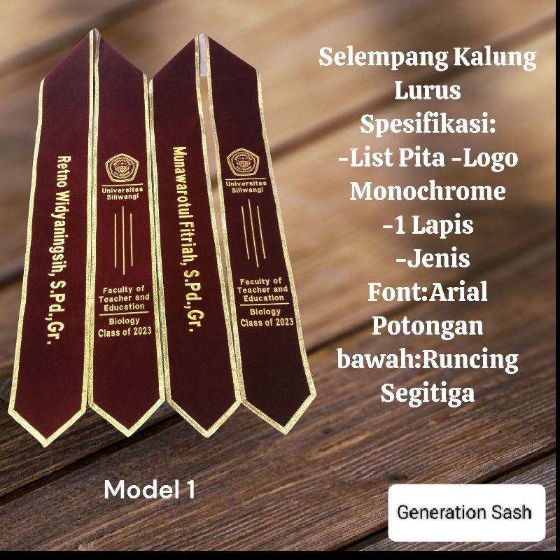 (Fast Process) Computer Embroidered Neck Graduation Sling/ Stanford ...