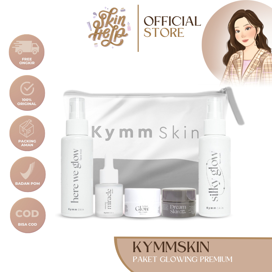 HITAM Kymmskin PREMIUM GLOWING Package (5PCS+POUCH) | Brighten, GLOWING ...