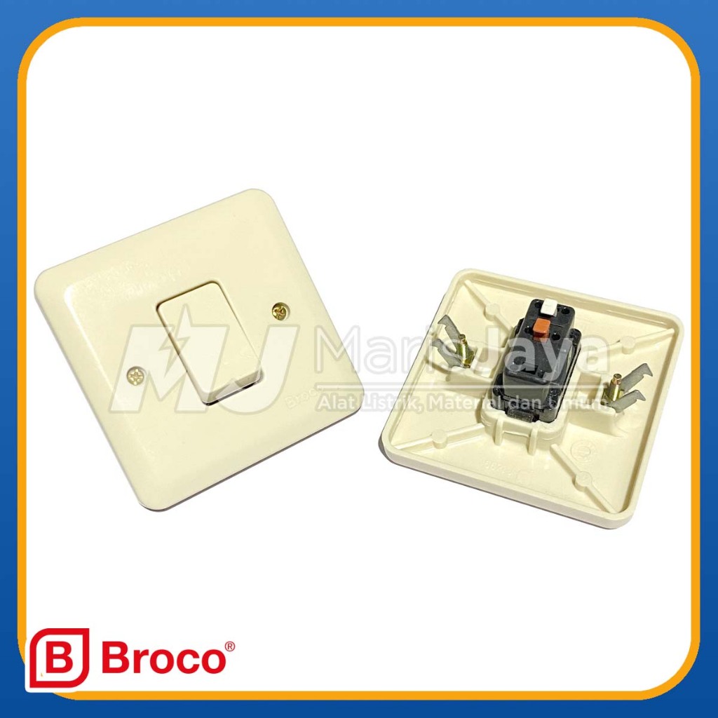 Broco IB Inbow Single/Engkel Switch Cream Color Art.621U | Shopee Malaysia