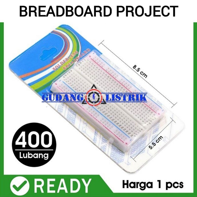 MB-400 Breadboard Protoboard 400 Hole Solderless PCB Prototype Board ...