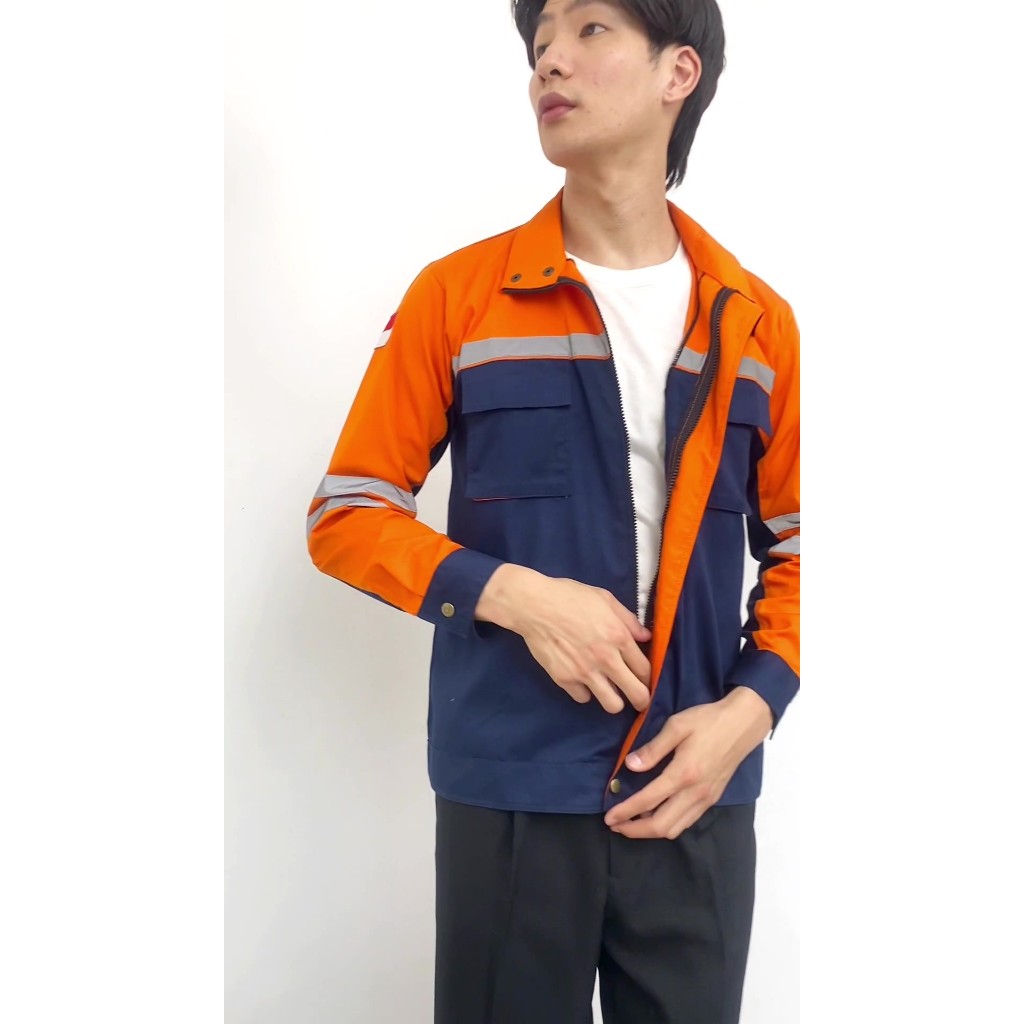 KEMEJA Long Sleeve Safety Work Clothes Wearpack Sefty Field Shirt ...