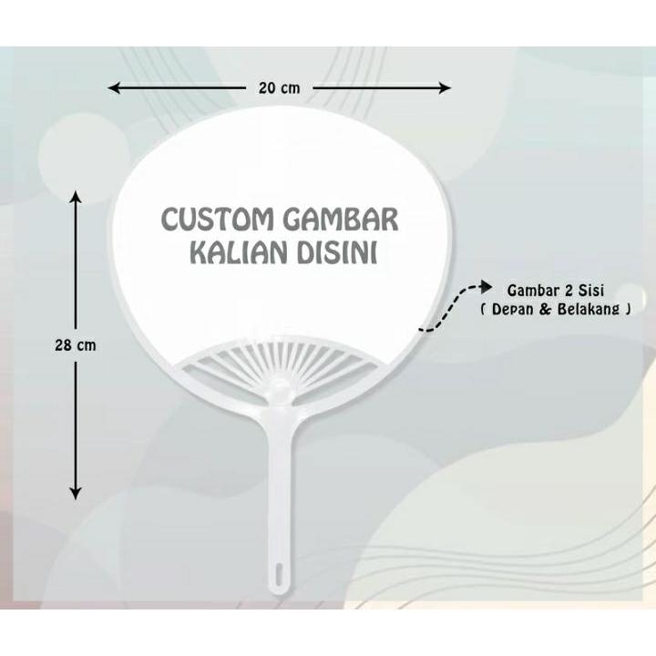 MINIMAL Ready 1 anniversary / Custom double sided Shell Fan / Shell Fan ...