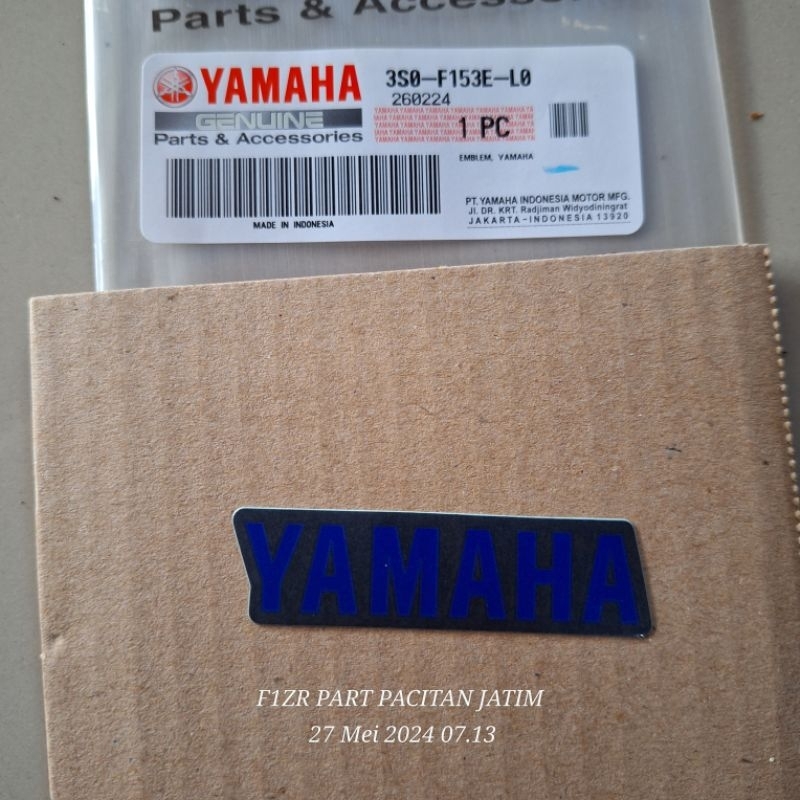 Yamaha GRAPHIC STICKER LOGO EMBLEM FRONT SPAKBOR MX KING BLUE 2022 2023 ...