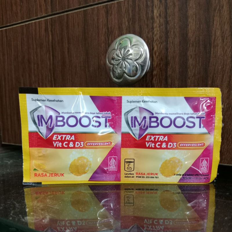 Imboost Effervescent Extra Vit C & D3 (1strip@2 eff Tablets) | Shopee ...