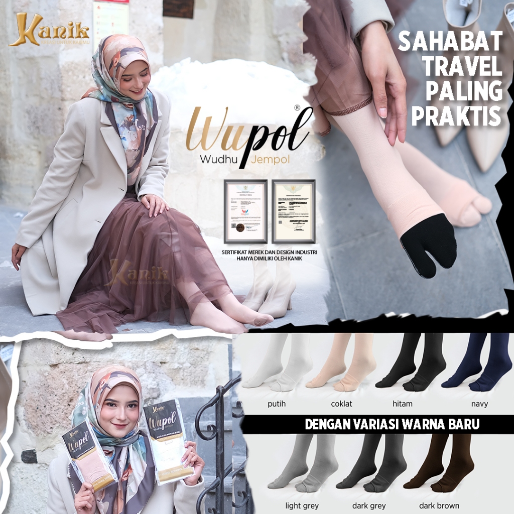 Muslim Women's Thumb Wudhu Socks. Thick calf length Wupol Socks and ...