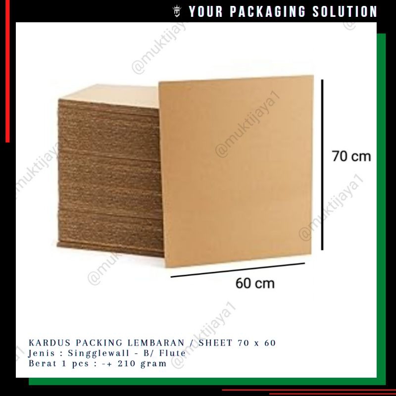 Cardboard SHEET 60x70cm / CARTON / CARDBOARD / SHEET PACKING ...