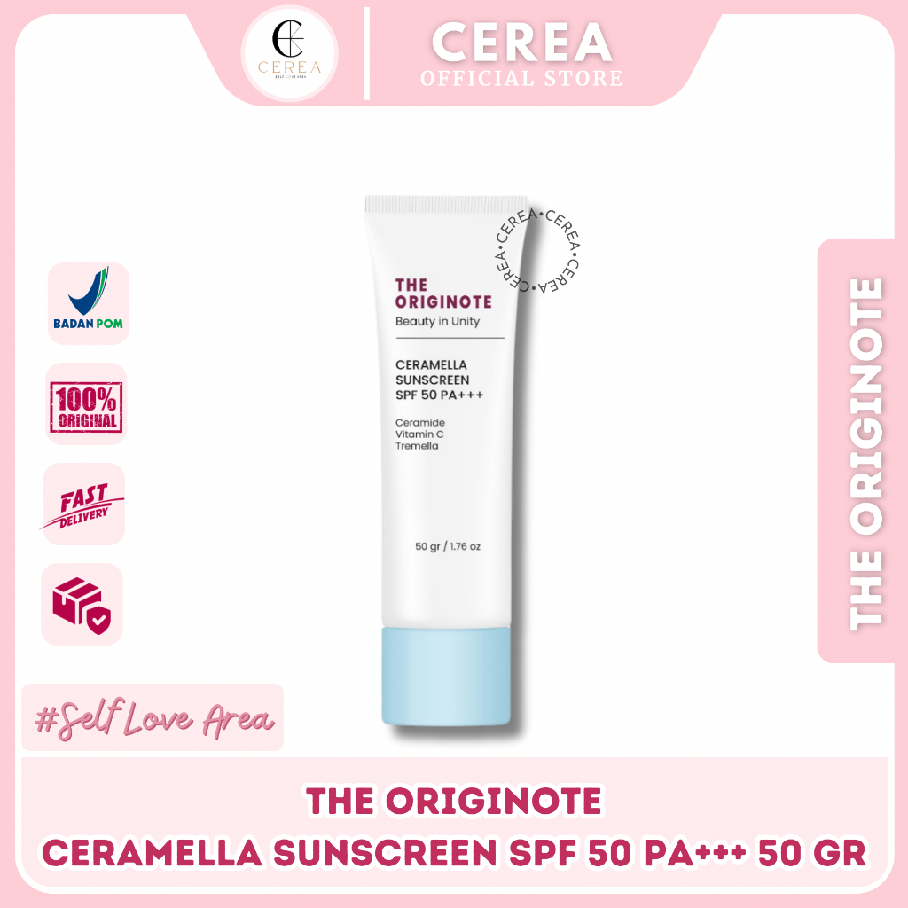 The Originote Ceramella Sunscreen SPF50 PA+++50gr Serum Sunscreen No ...