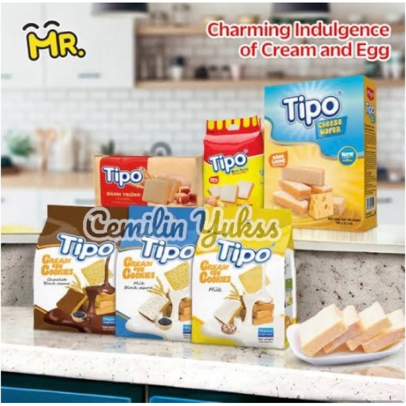 Tipo Cream Egg Cookies Tipo Cheese Wafer Tipo Cream Egg Cookies Durian ...