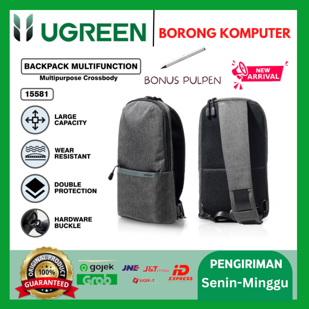Ugreen Bag Mi City Sling Bag, Crossbody Bag, Sling Bag 15581 | Shopee ...