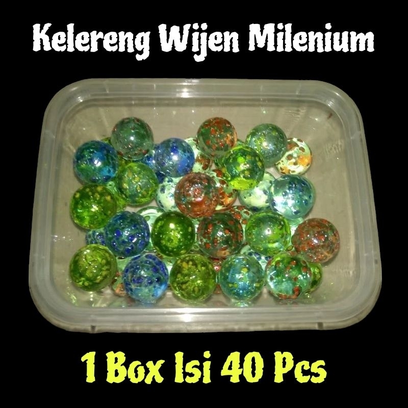 Unique Millennium Sesame Marbles 40 Pcs Free Box | Shopee Malaysia