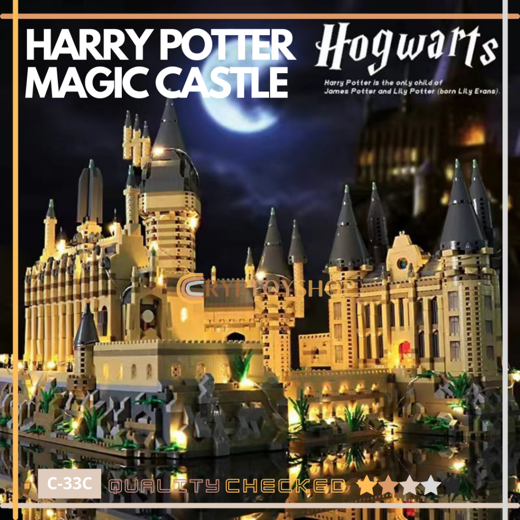 CRYPTOYSHOP HOWARTS MAGIC CASTLE BRICKS DIY TOY DIY STACKING BLOCK DIY ...