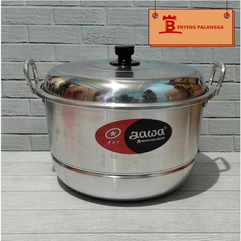 Maspion Jawa Steamed Boiler Pan 18 20 22 24 26 28 30 33 cm Aluminum/Rice Boiler | Shopee Malaysia