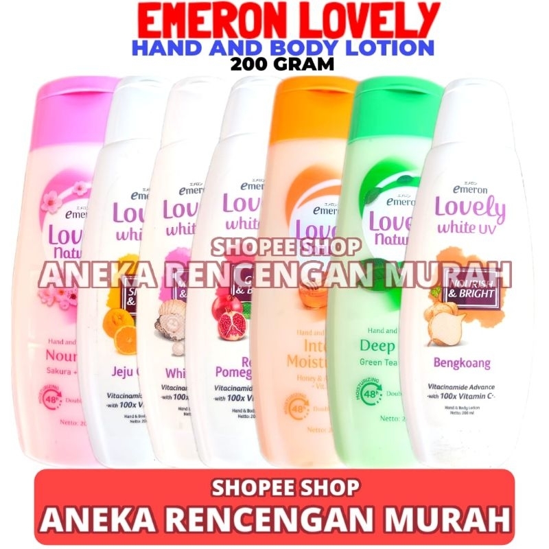 Emeron Lovely Hand & Body Lotion 200ML | Shopee Malaysia