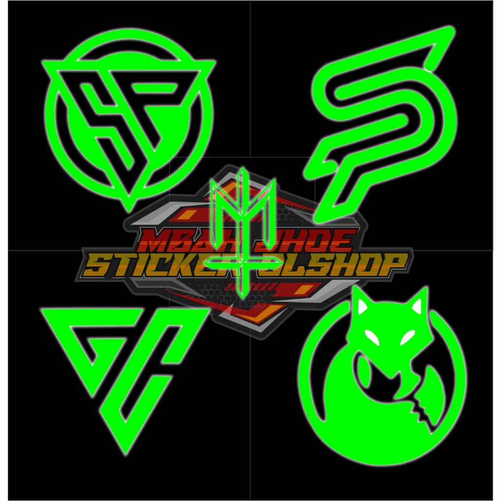 Viral logo cutting stickers, get 5 logo stickers | Shopee Malaysia