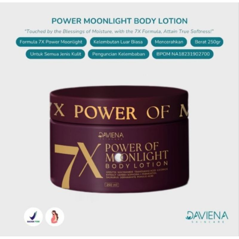Daviena SKINCARE HB DOSTING BODY LOTION POWER MOONLIGHT 100% original ...