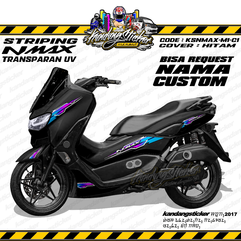 Striping NMAX 2020 2021 2022 2023 2024 STRIPING UV Transparent STRIPING ...