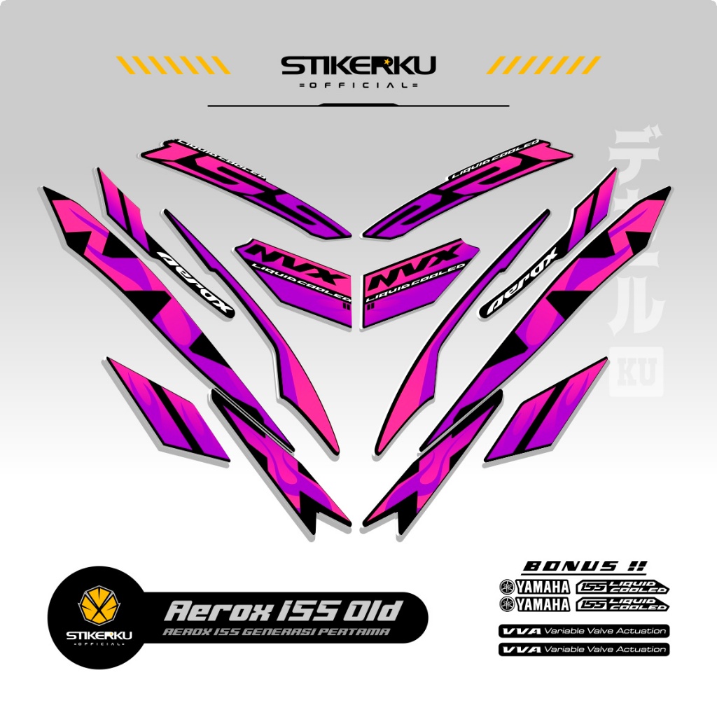 Old AEROX STRIPING 155 MOTIF 68/OLD AEROX Sticker/AEROX 155 Variation ...
