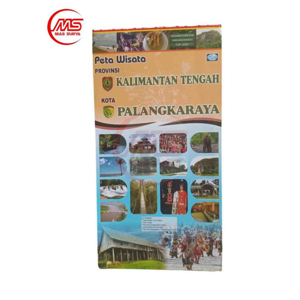 Palangkaraya City Tourism Map, Central Kalimantan Province | Shopee ...
