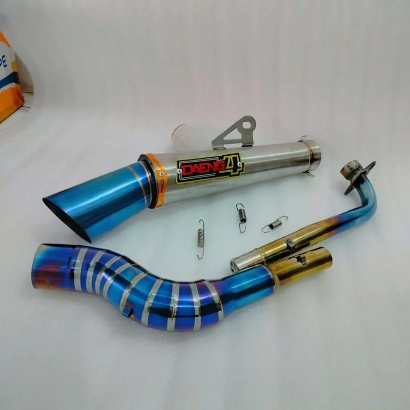 Daeng sai4 conical open Spec exhaust for xrm 125 wave 125 fury 125 ...
