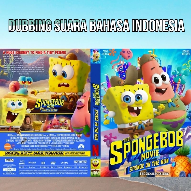 CASSETTE FILM THE SPONGEBOB MOVIE SPONGE ON THE RUN - LATEST ORIGINAL ...