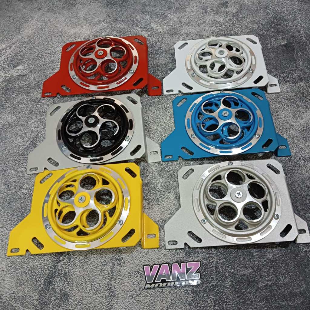 Radiator cover set spinner spinner round motif cnc yamaha nmax aerox ...