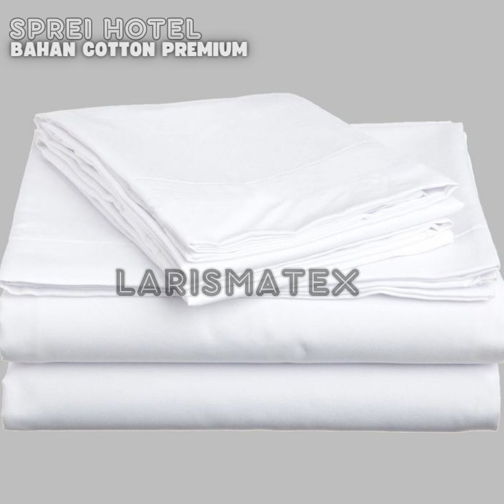 KATUN PUTIH Hotel Plain White Sheets, Premium Cotton Material, Soft ...