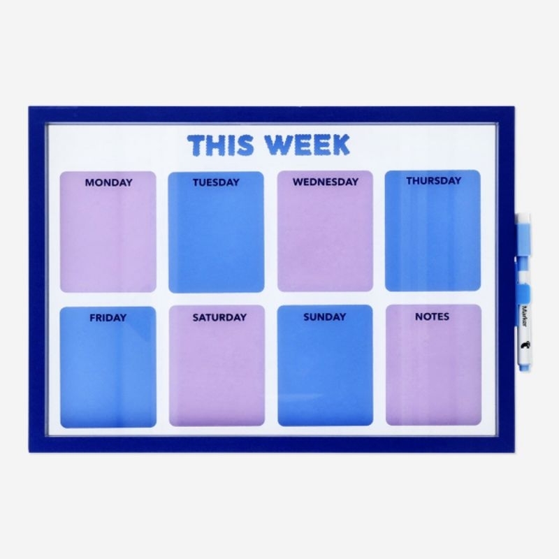 Flying TIGER FTC BOARD PLANNER GLASS JADWAL REMINDER BOARD | Shopee ...