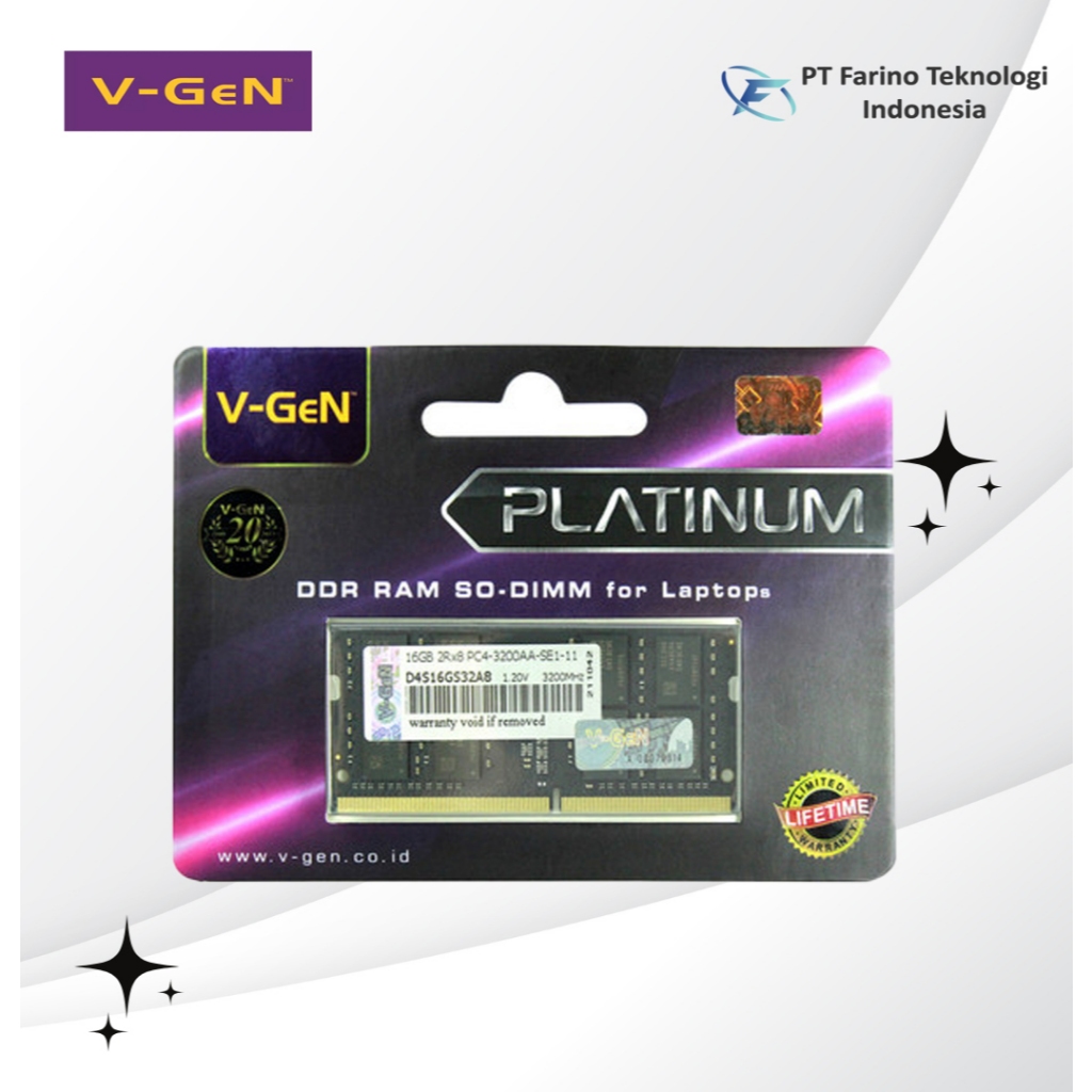 V-gen RAM Laptop DDR4 8GB PC-25600/3200 Mhz VGEN | Shopee Malaysia