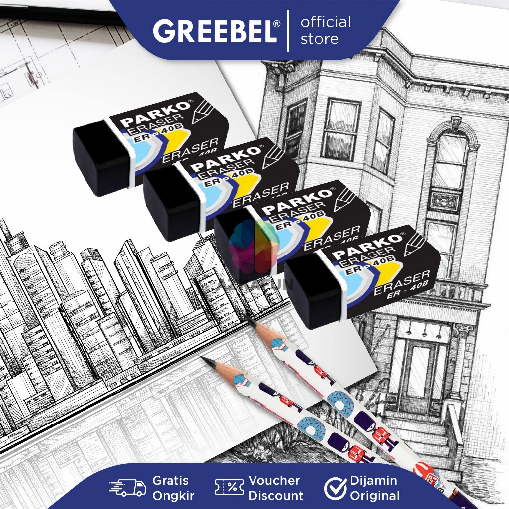 Parko eraser Rubber eraser - greebel eraser | Shopee Malaysia