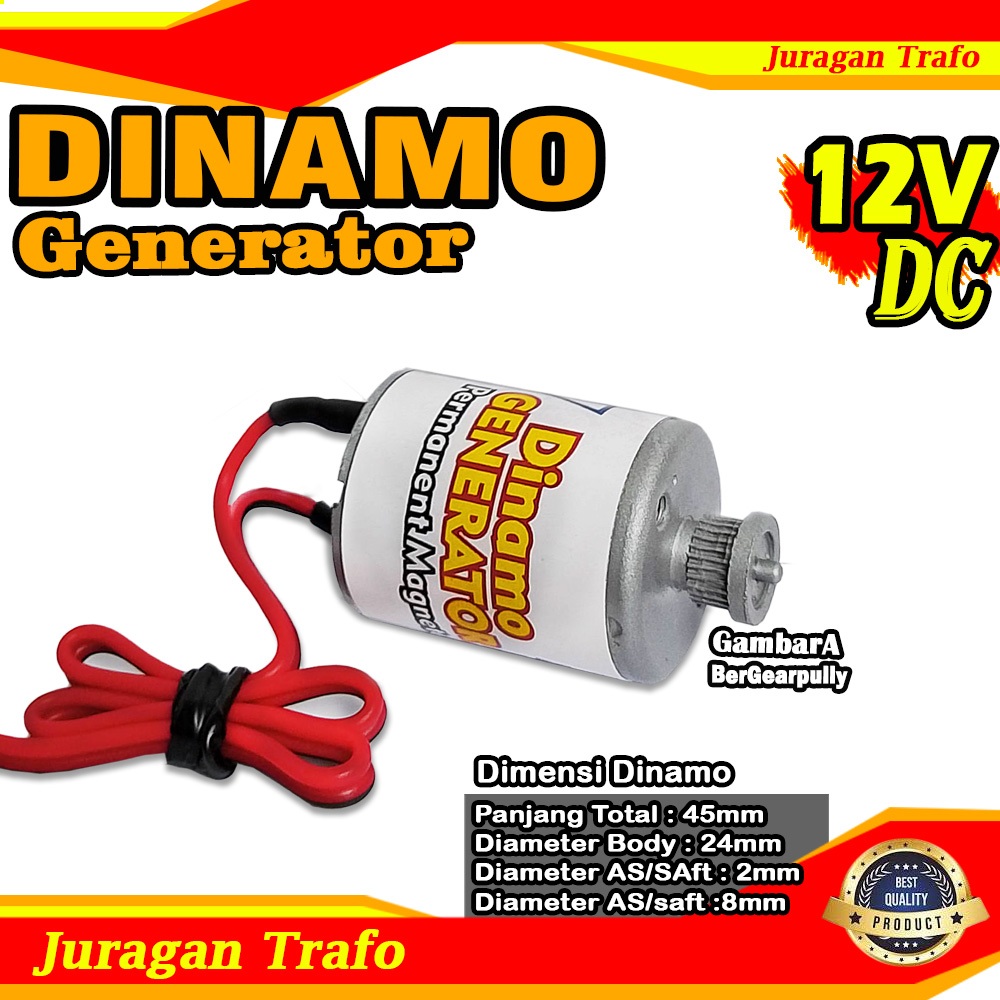 Dynamo Generator DC 12V Gear Head For Creativity Media | Shopee Malaysia