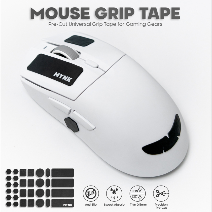 Mouse Grip Tape Anti Slip Universal Pre-Cut for Gaming Mouse | Shopee ...