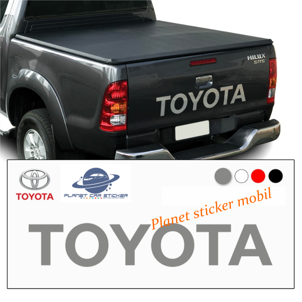 Toyota sticker, toyota hilux revo rear bed sticker, toyota body sticker ...