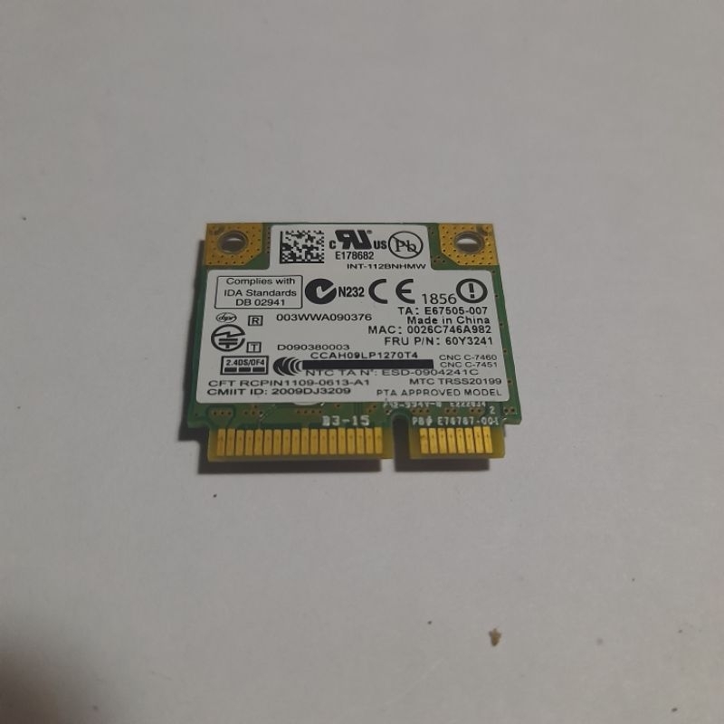 Lenovo THINKPAD X201i WIFI CARD | Shopee Malaysia