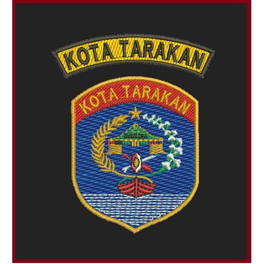 Tarakan City Government City City Badge (full embroidery) | Shopee Malaysia