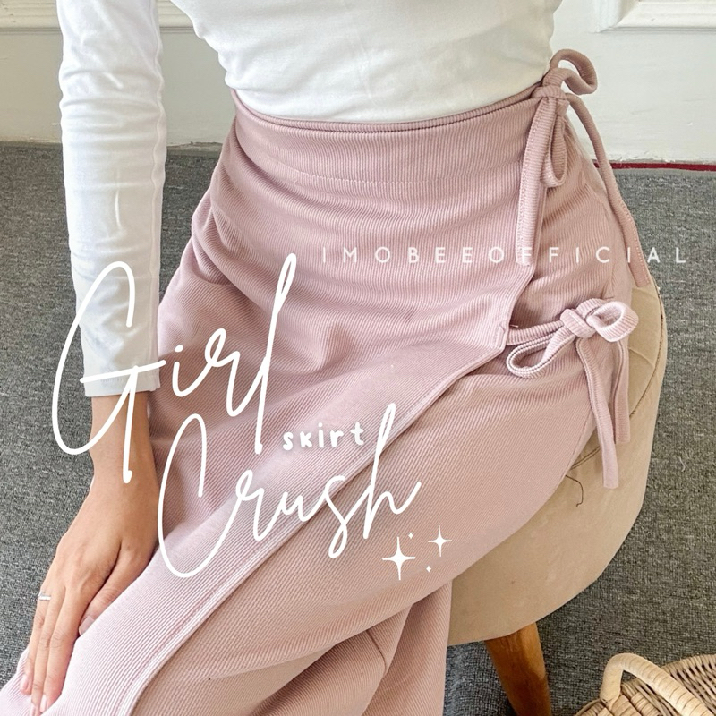 Girl CRUSH COQUETTE RIBBON SKIRT // PINK COQUETTE AESTHETIC SNOW TIE ...